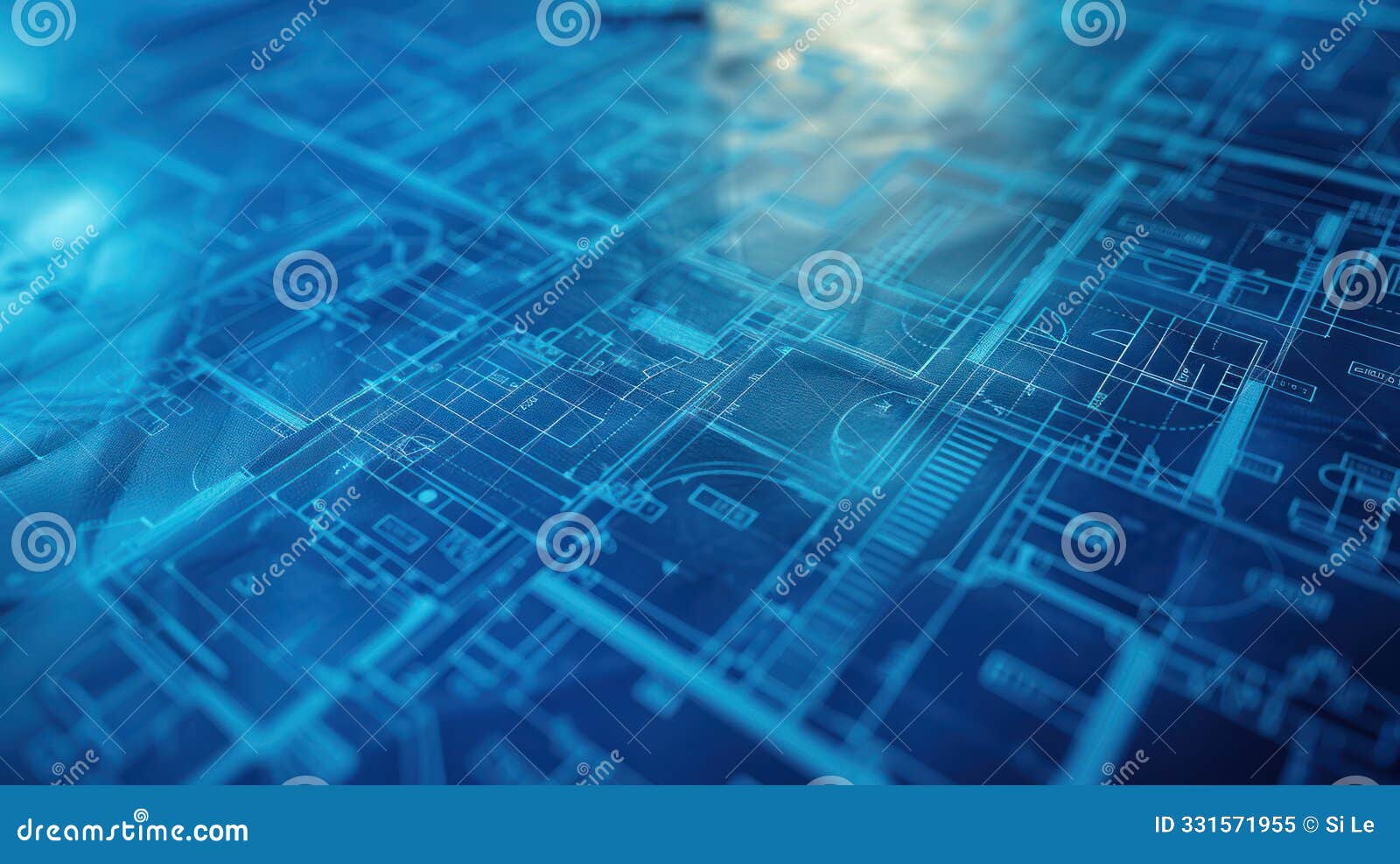 Architectural Blueprint Close-Up: Detailed Plans for Building ...