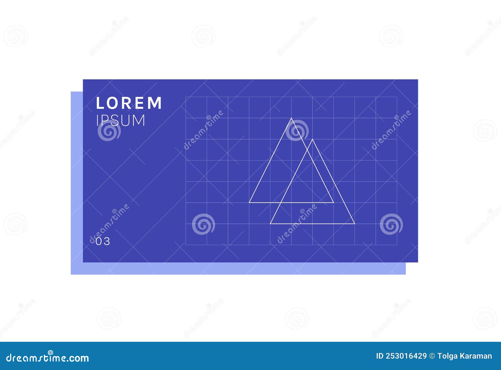 Architectural Blueprint and Horizontal Geometric Shape Technical ...