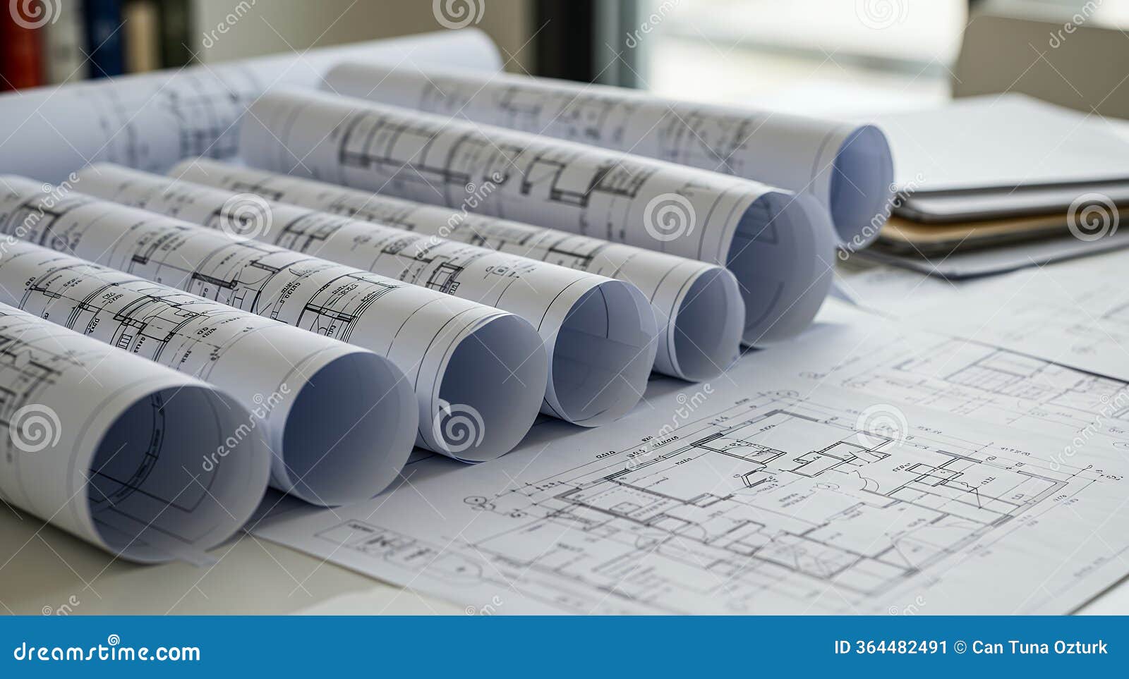 Blueprints And Construction Illustrate Strategic Planning And ...