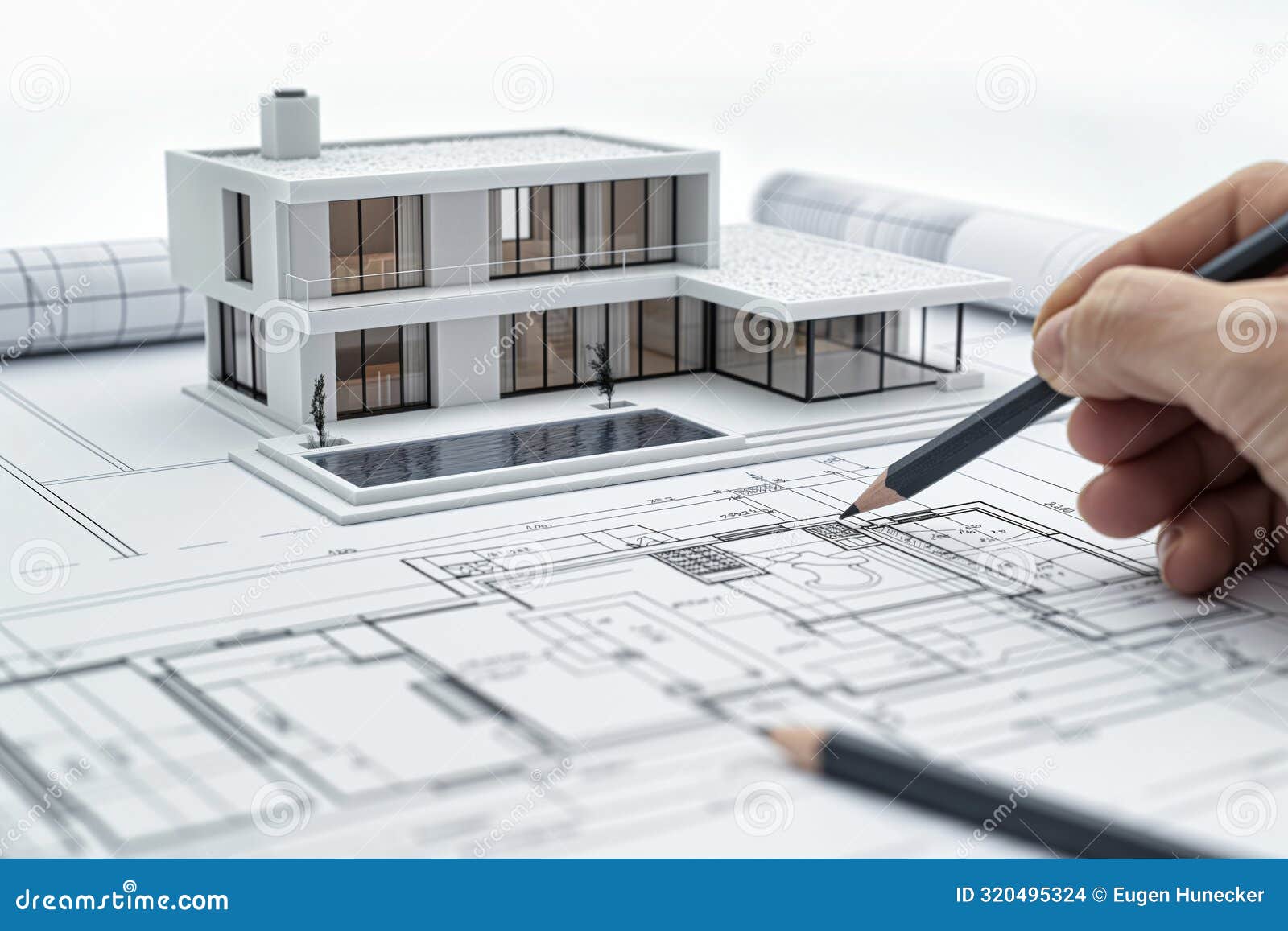 Architectural Blueprints for Luxury Modern Homes with Innovative Design ...