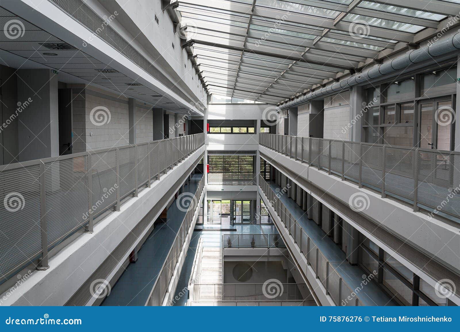 Architectural Building Inside Stock Photo - Image of empty, buildings ...