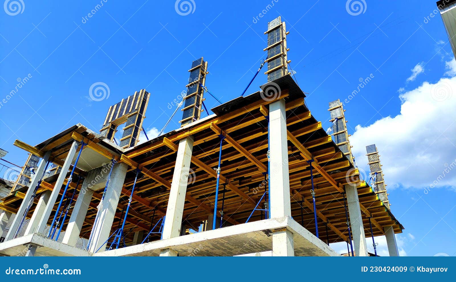 Architectural Building on Stilts Overlooking the Sky, Unfinished ...