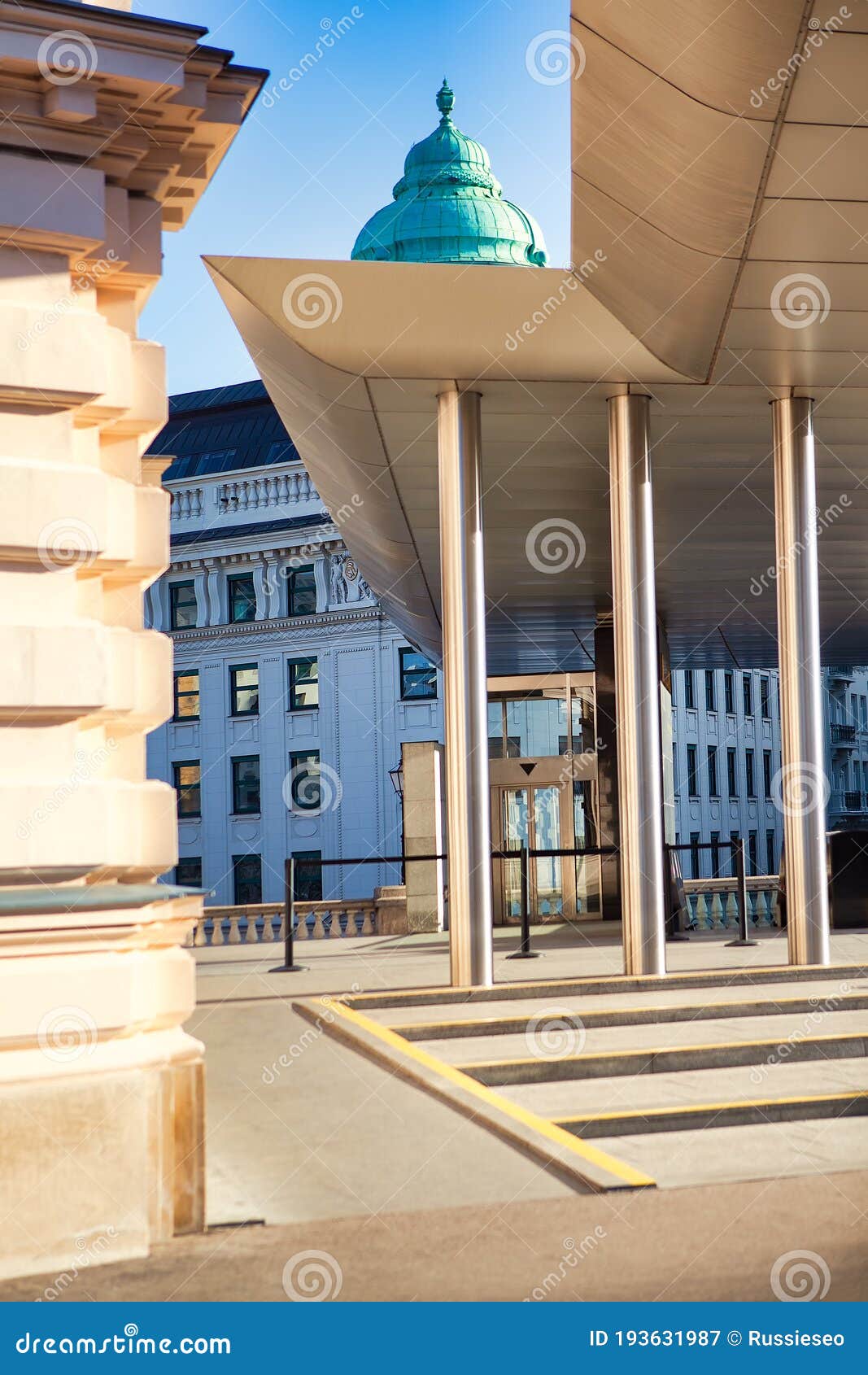 Architectural canopy stock image. Image of column, cupola - 193631987