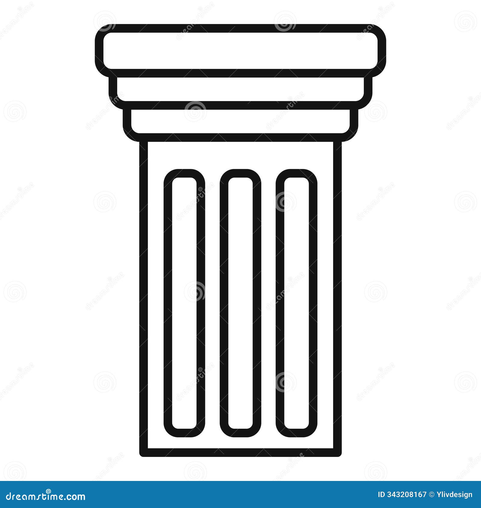 Architectural Column Representing Classical Order and Historical ...