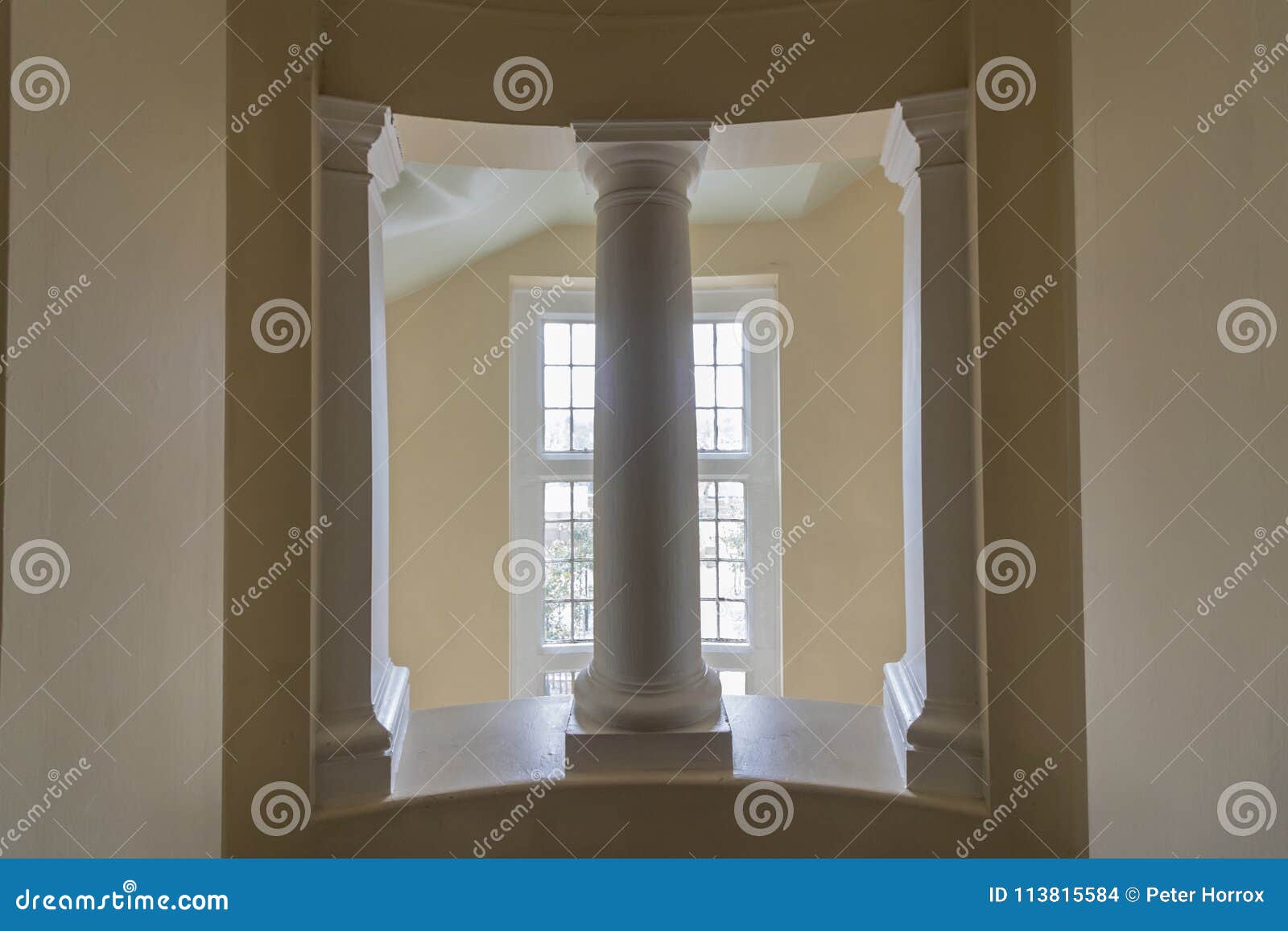 Architectural Column and a Window Stock Photo - Image of frame ...