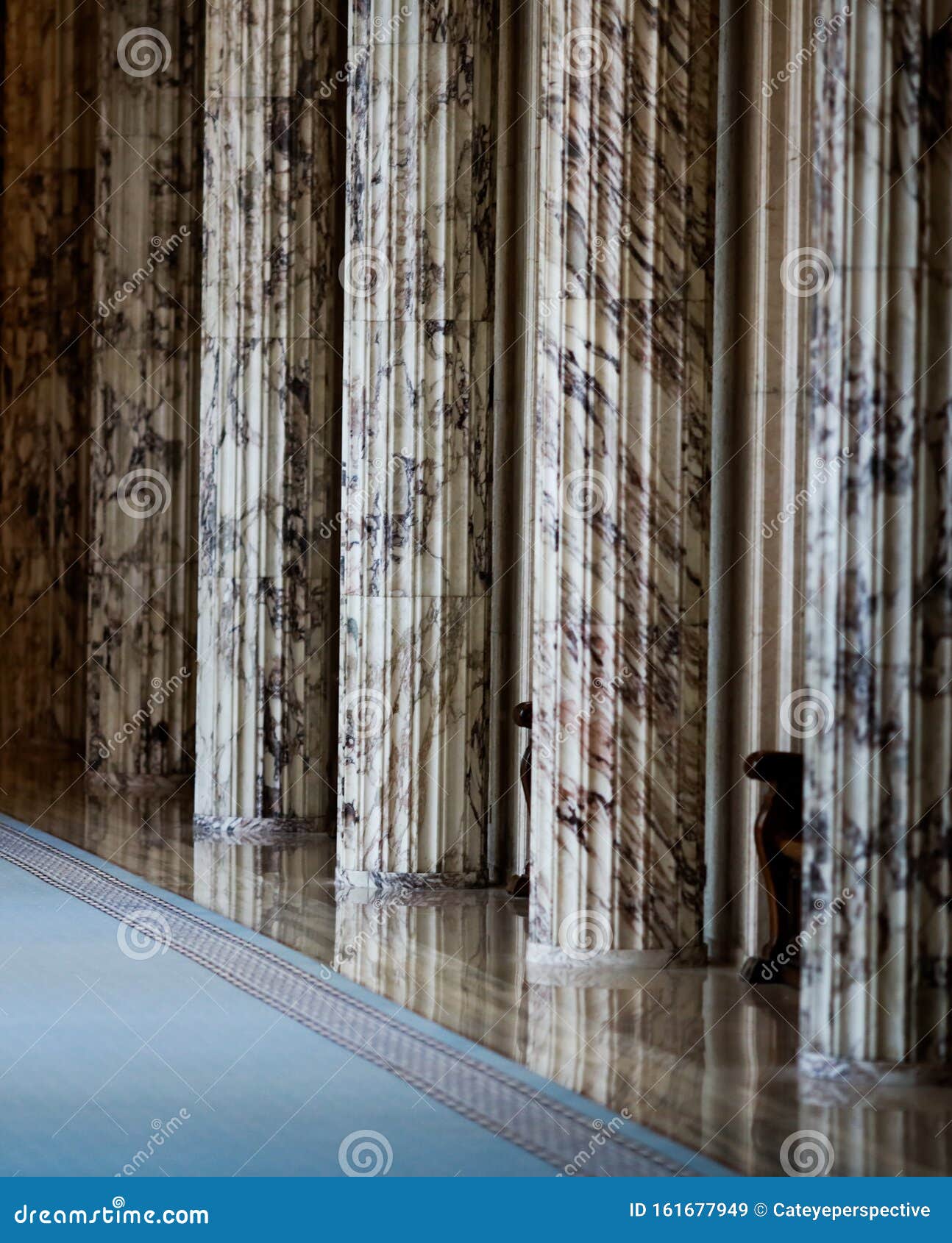 Architectural Columns Inside a Classical Style Building Stock Image ...