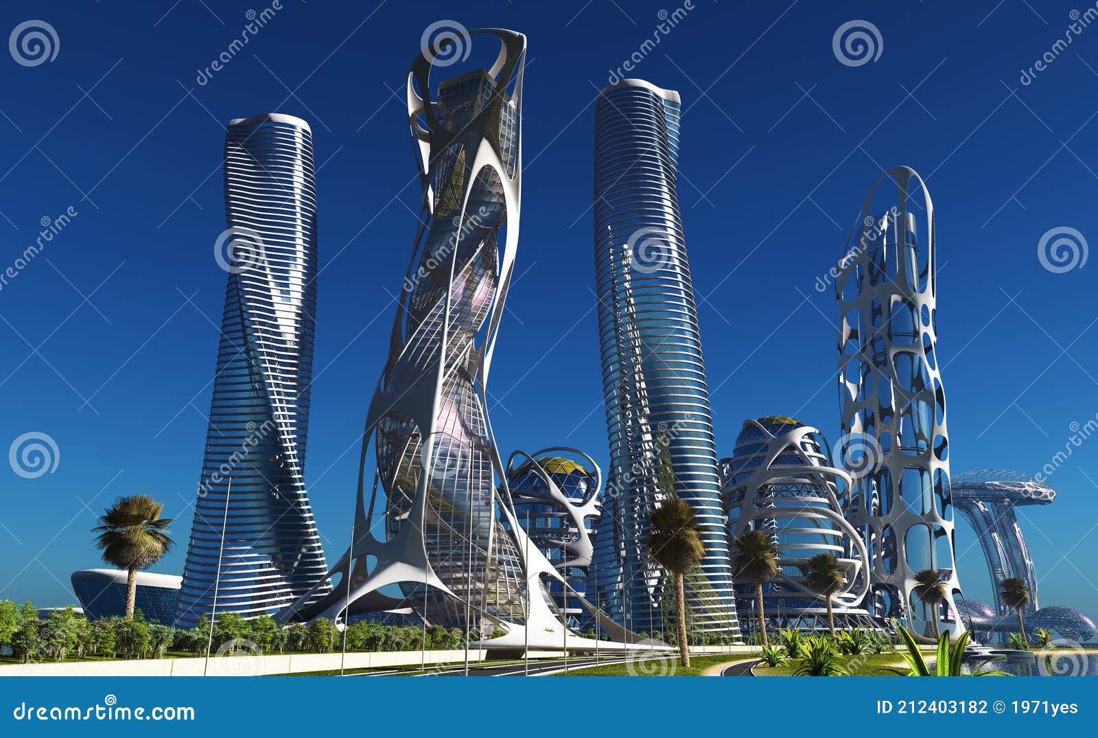 Architectural complex stock illustration. Illustration of design ...
