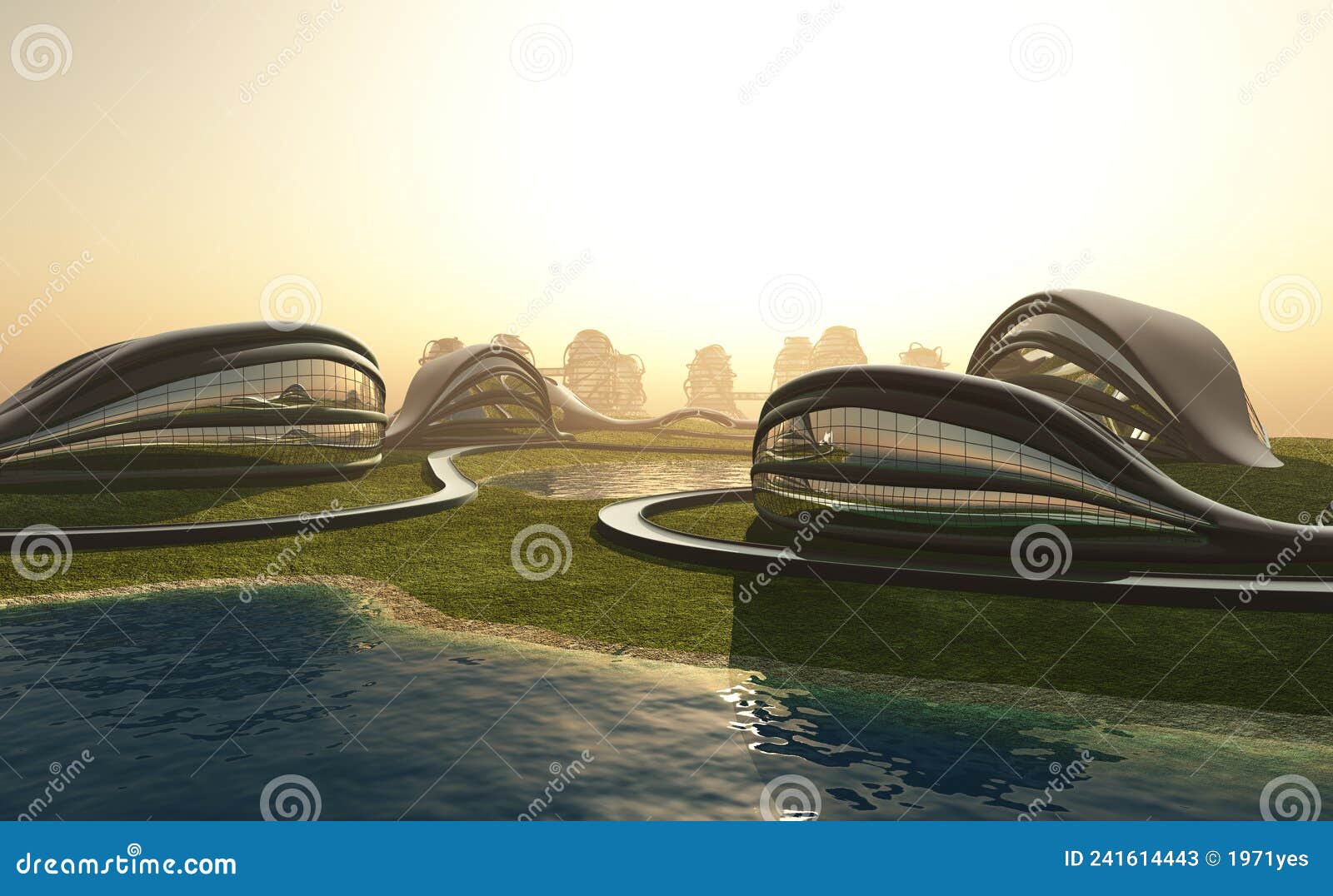 Architectural complex stock illustration. Illustration of skyscraper ...