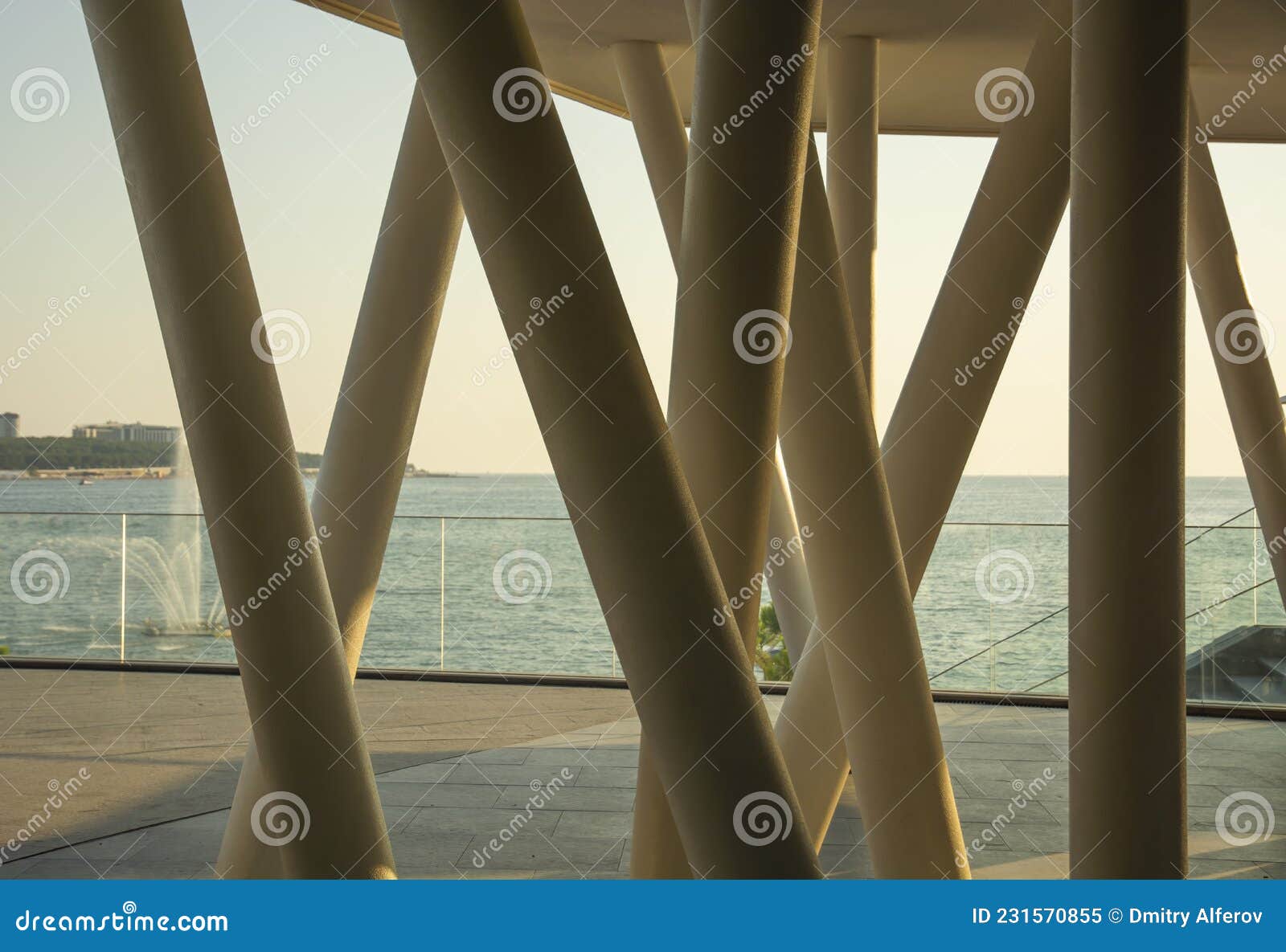 Architectural Composition of Inclined Columns in the City of Gelendzhik ...