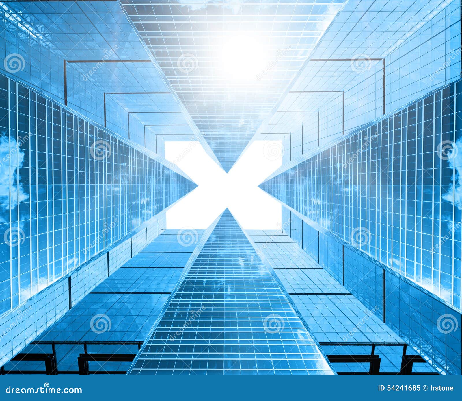 Architectural Composition Made of Corporative Buildings. Stock Image ...