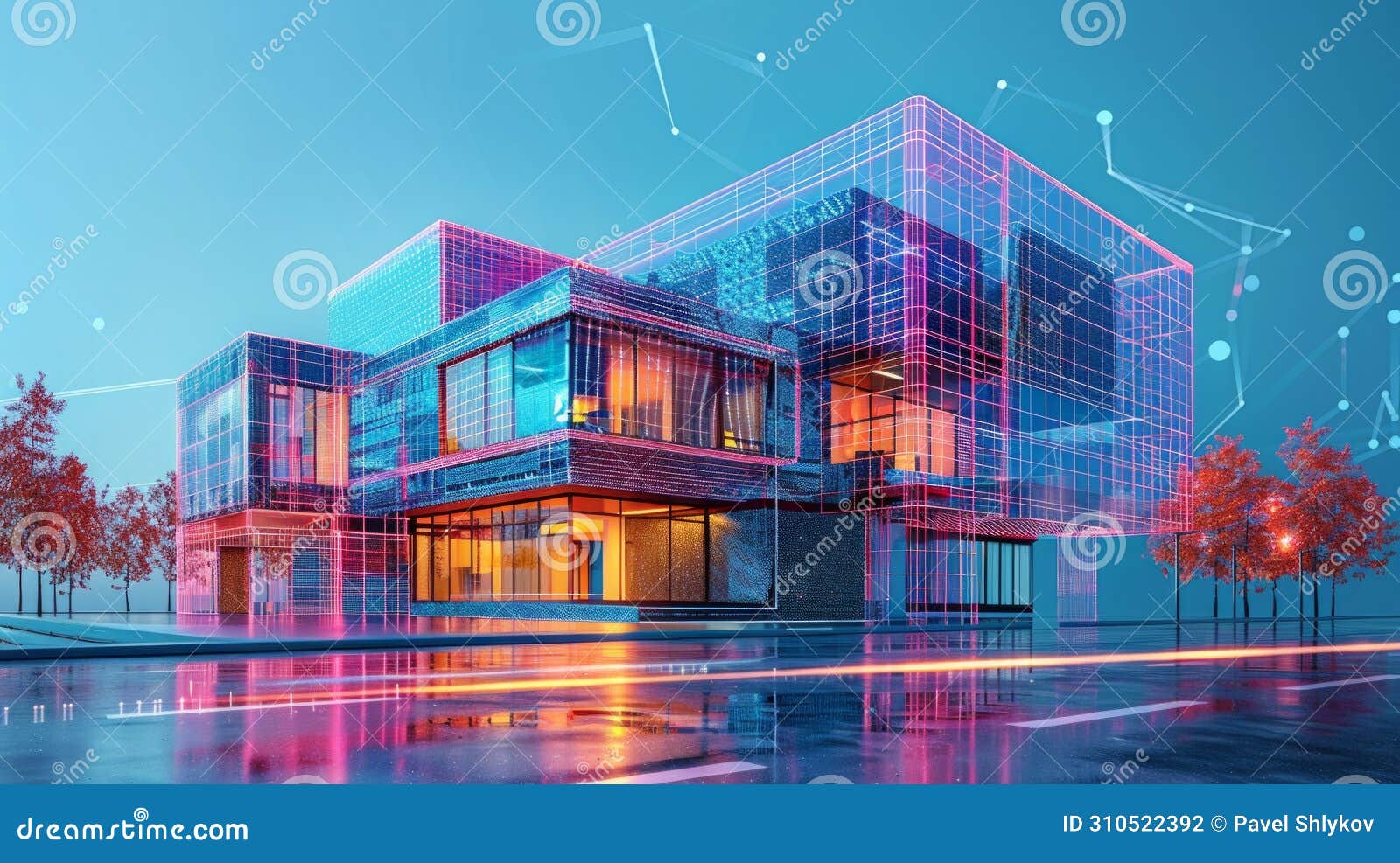 Architectural Computer Model, Industrial Development Project Stock ...