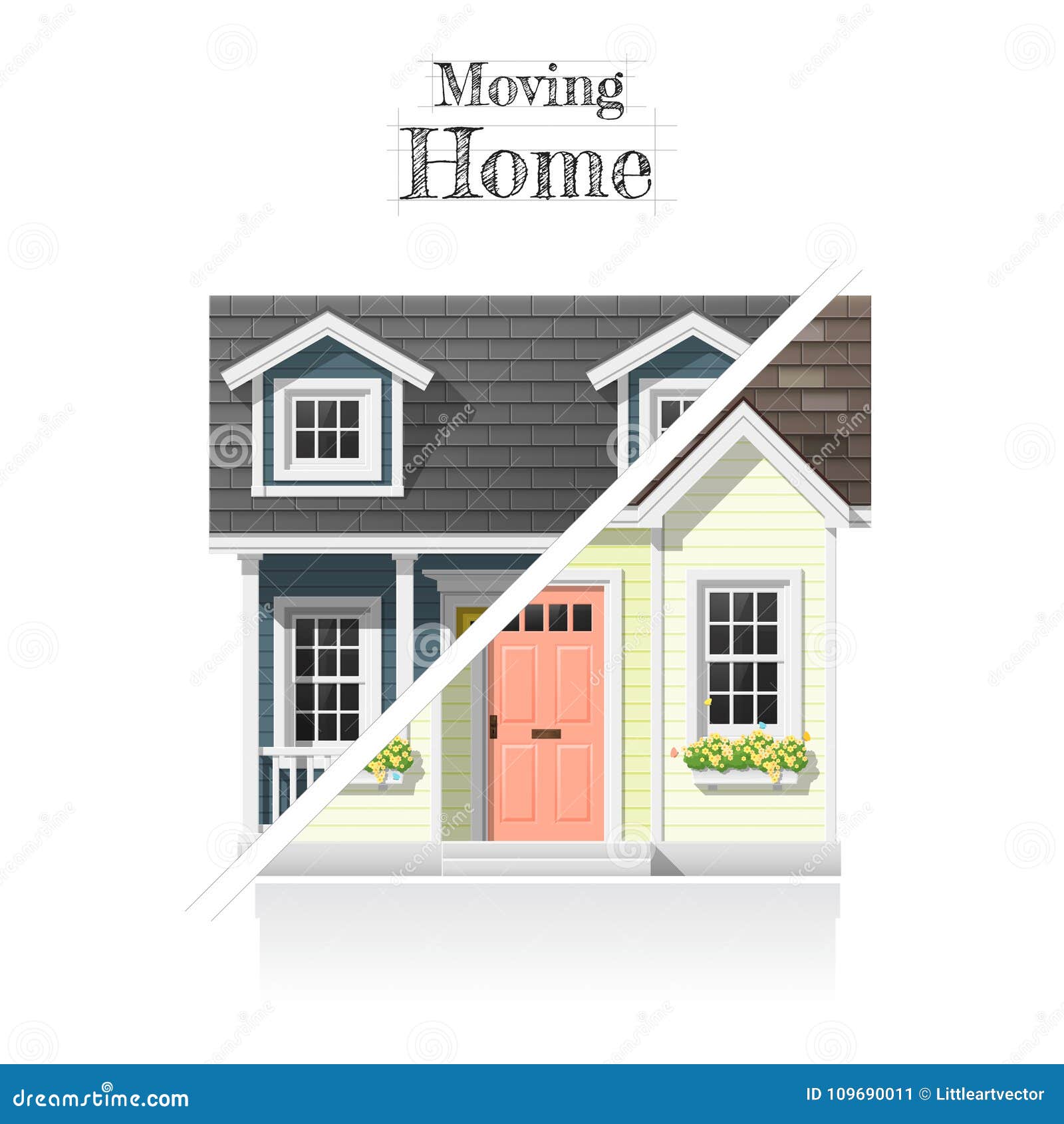 Architectural Concept Background for Moving , Changing Home and ...