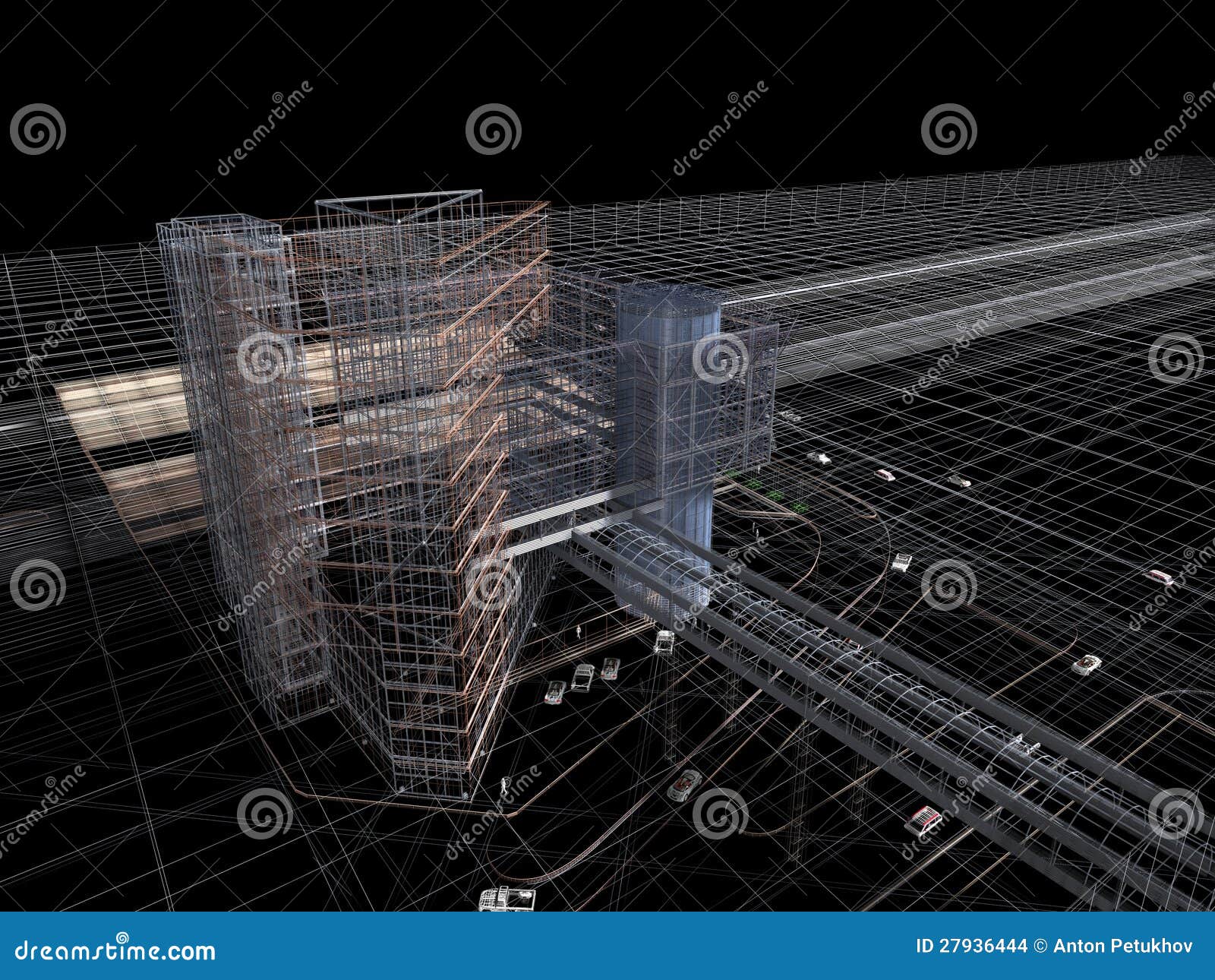 Architectural Concept - Blueprint Royalty-Free Stock Photography ...