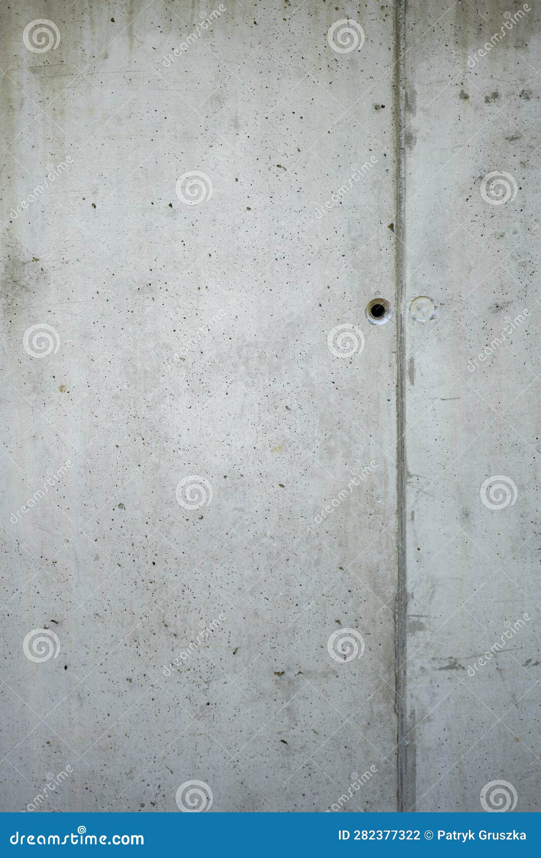 Architectural Concrete Wall. Visible Assembly Holes and Technological ...