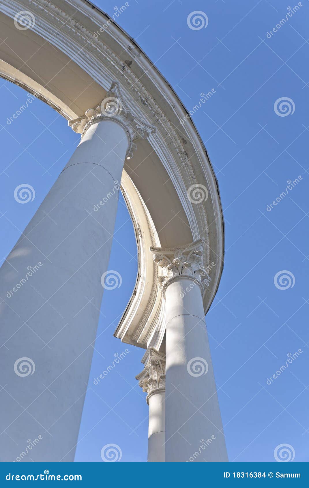 Architectural Construction with Columns Stock Photo - Image of element ...