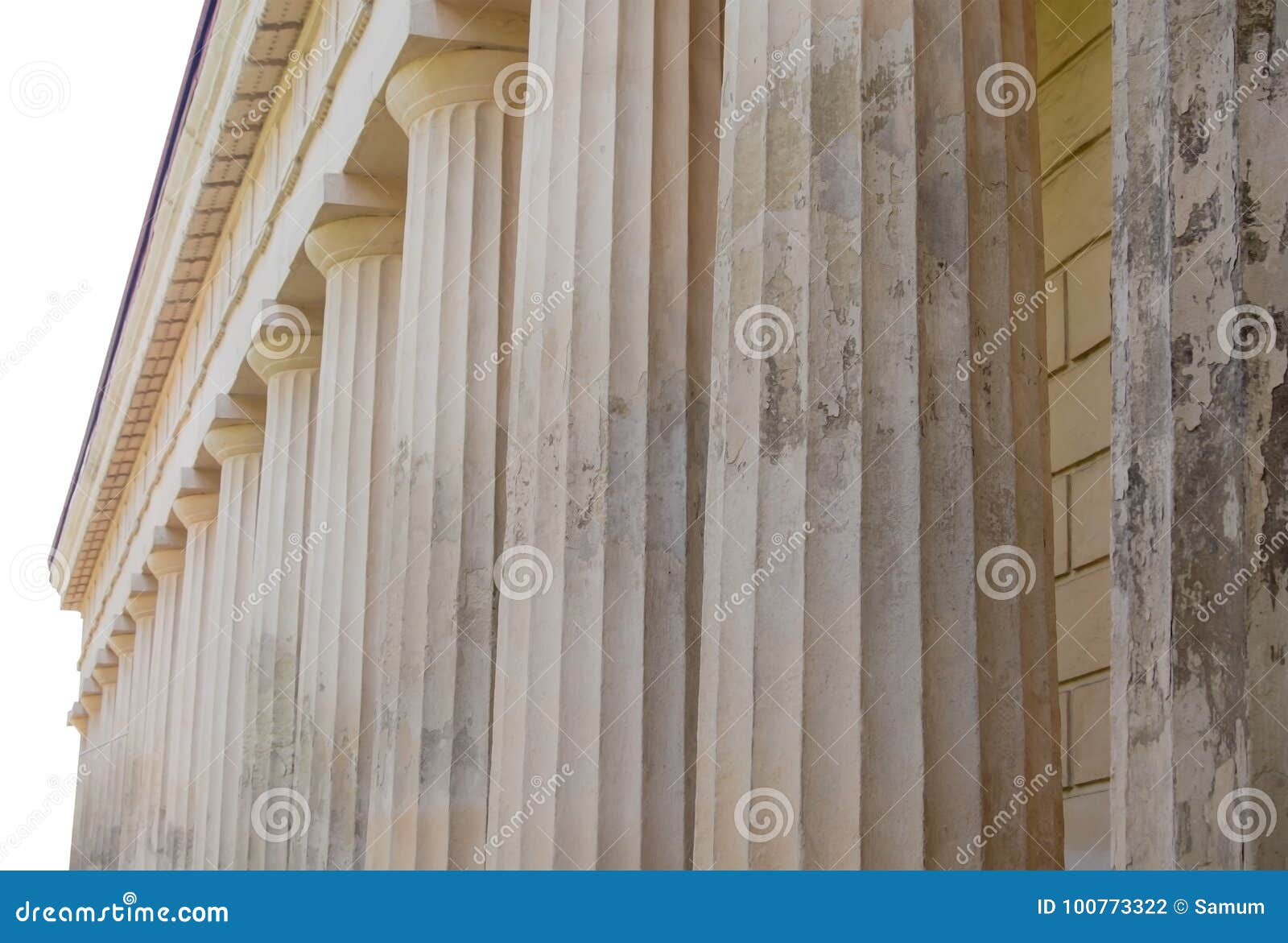 Architectural Construction with Columns Stock Photo - Image of ...