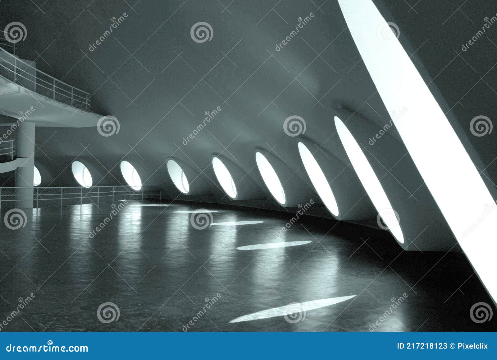 Architectural Construction of Skyscraper Building Interior View. Stock ...