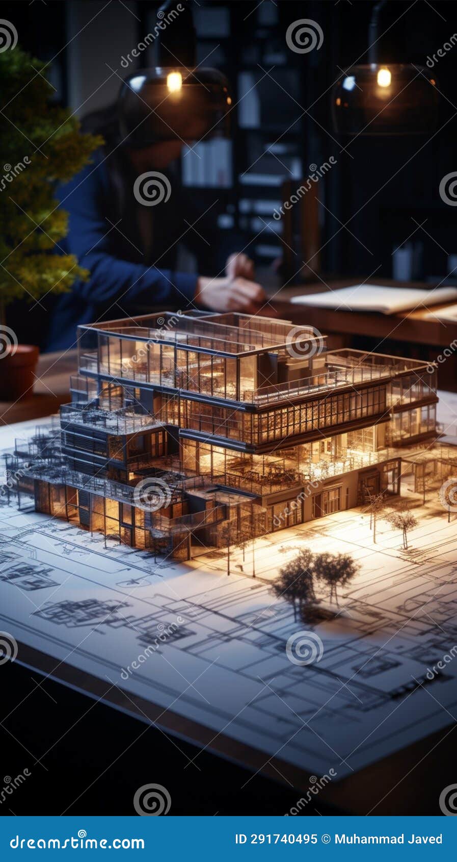 Architectural Creativity Office Scene with Designers, Architects ...