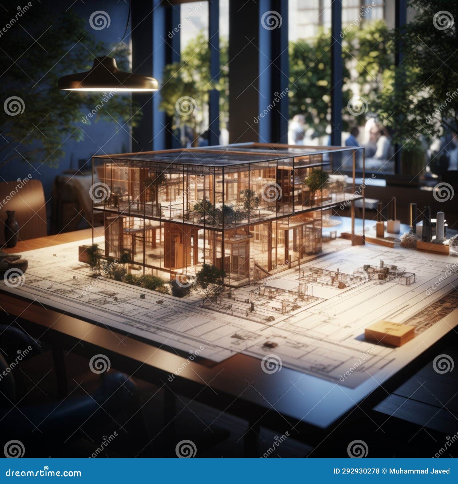 Architectural Creativity Office Scene with Designers, Architects ...