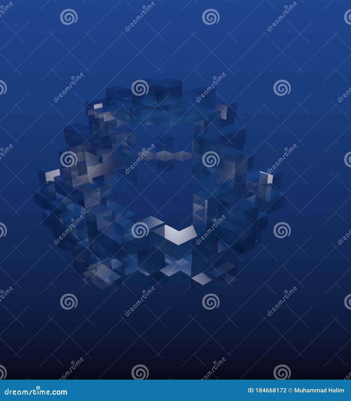 Architectural Cube Stack stock illustration. Illustration of software ...