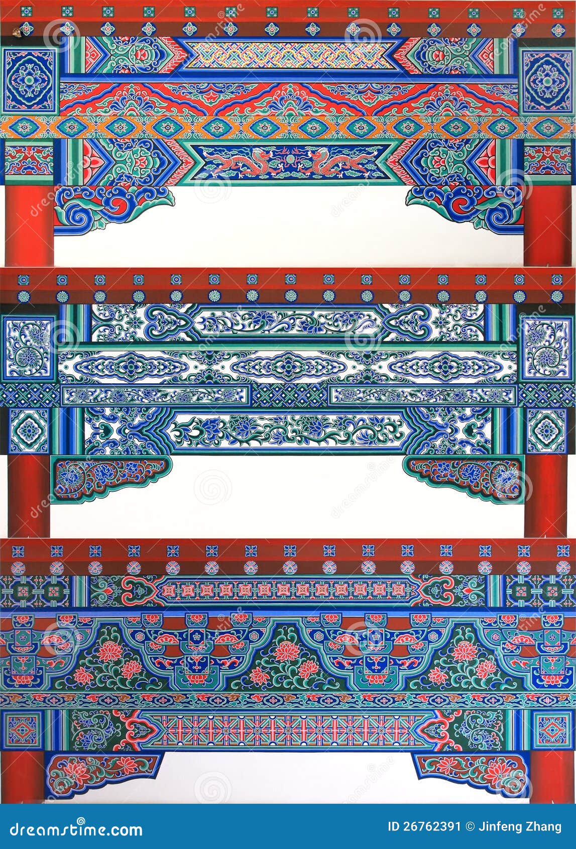 Architectural Decorative Patterns Stock Image - Image of chinese ...