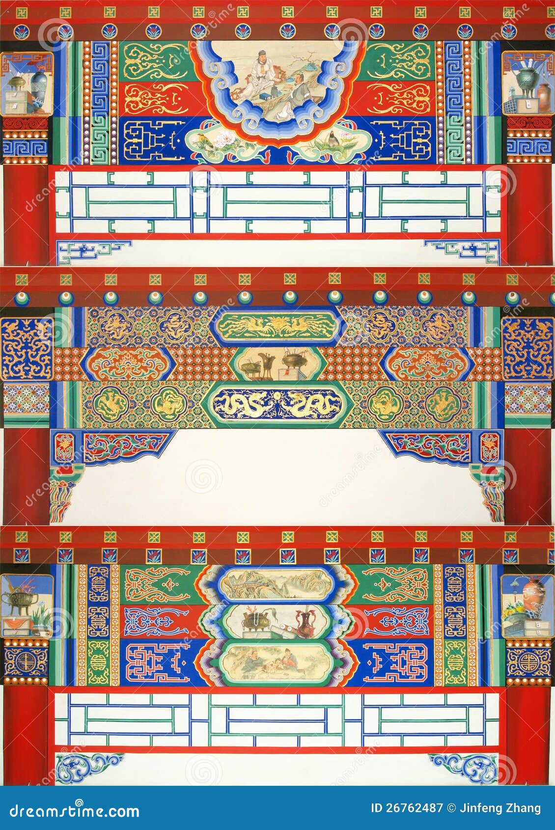Architectural Decorative Patterns Stock Image - Image of qing ...