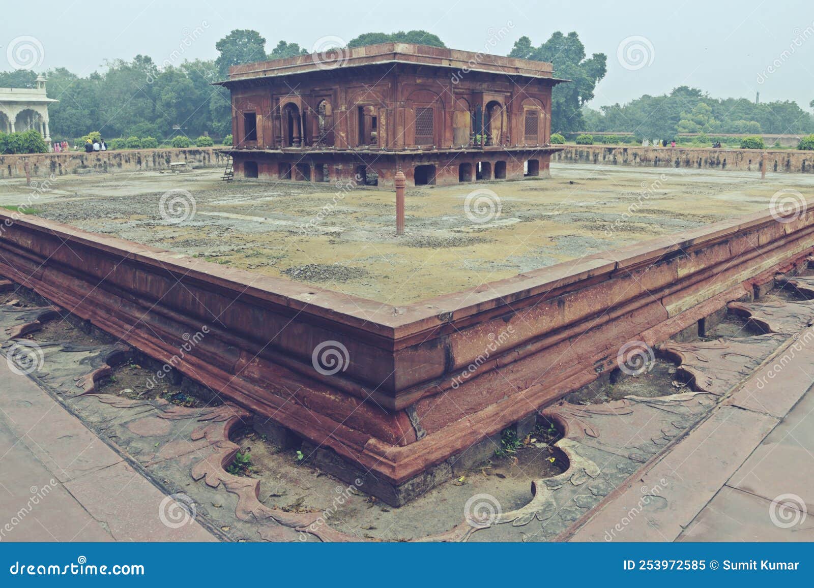Architectural Design of a Building Inside Red Fort, India Stock Image ...