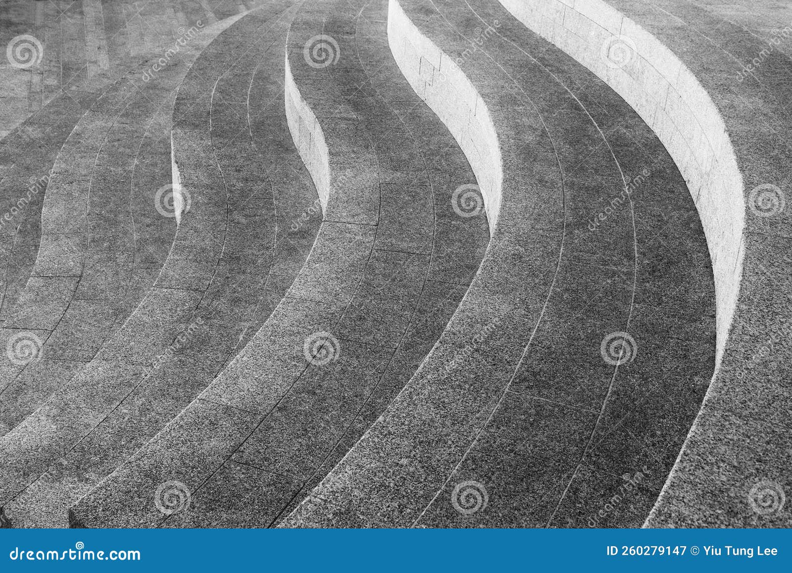 Architectural Design of Curve Stairs. Building Abstract Background ...