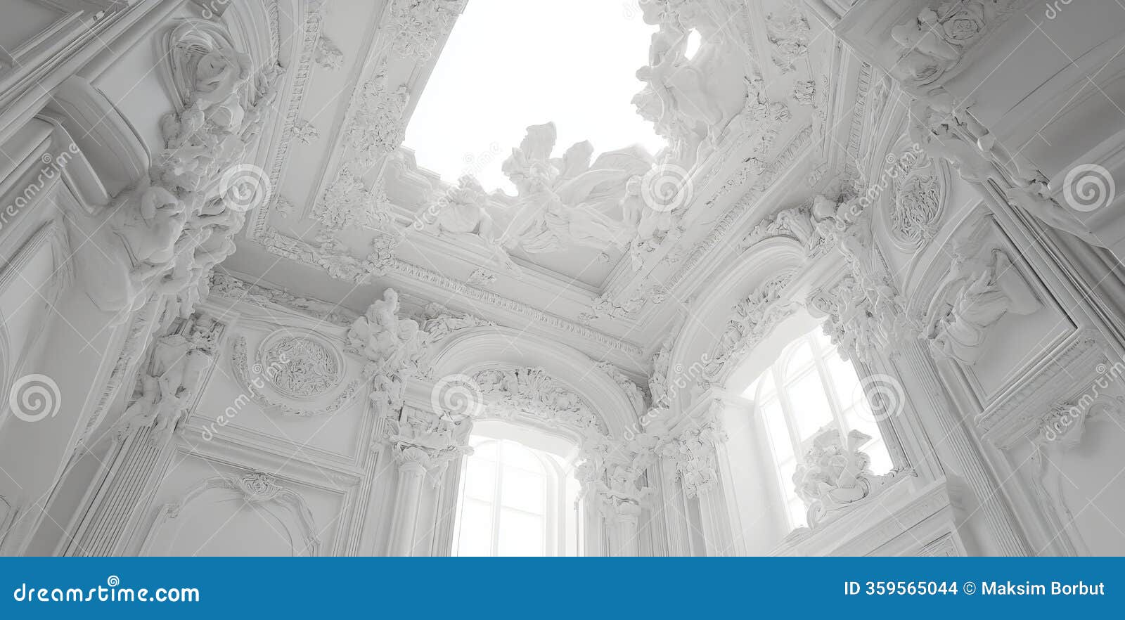 Architectural Design Elements Illustrated in Line Art Stock Photo ...