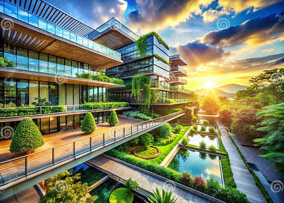 Sustainable Urban Living Innovative Architecture Blending Modern ...