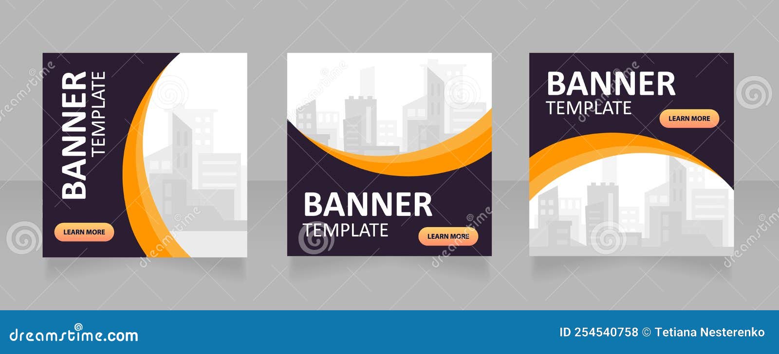 Architectural Design Process Web Banner Design Template Stock Vector ...