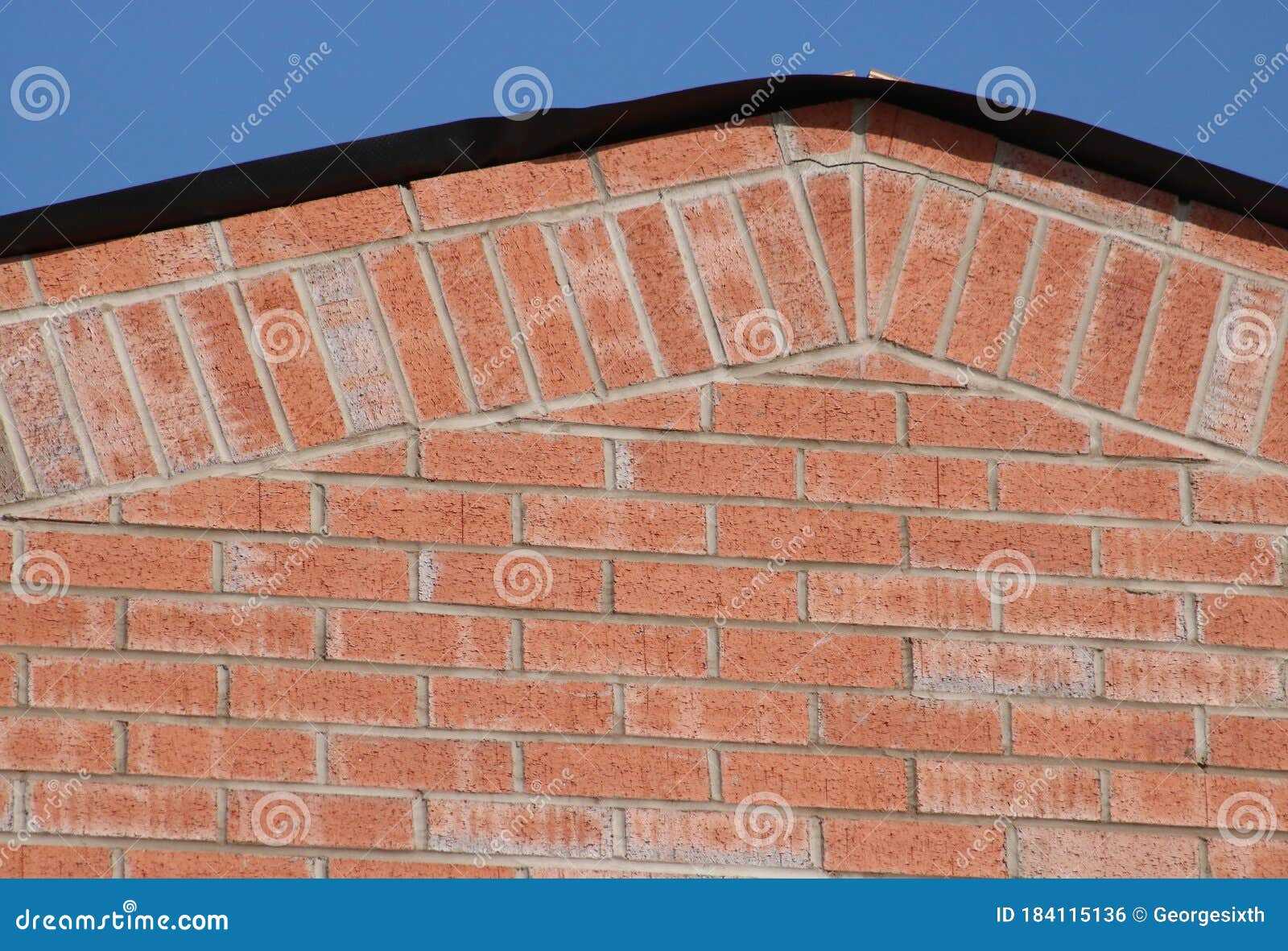 Architectural Detail in Brickwork, New Building Stock Photo - Image of ...