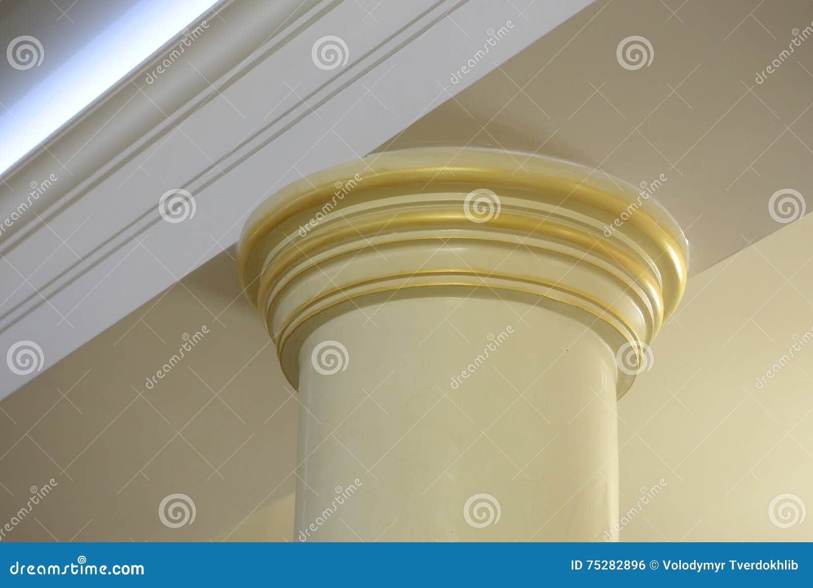 Architectural Detail of Classic Column Stock Photo - Image of support ...