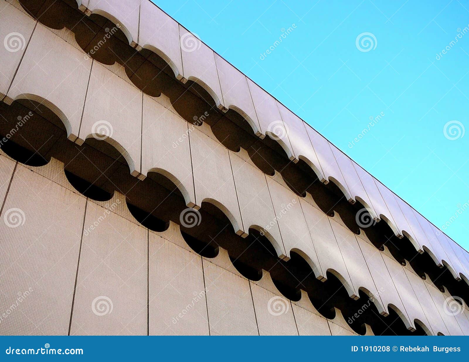 Architectural Detail of Contemporary Exterior Wave Pattern Stock Photo ...