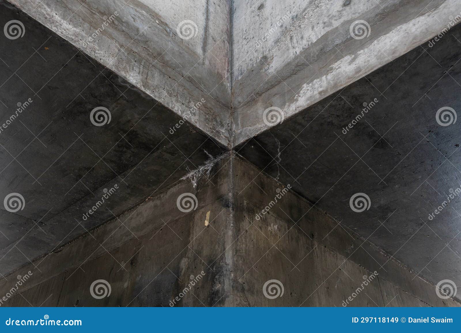 Architectural Detail of the Intersection of Two Gritty Concrete ...