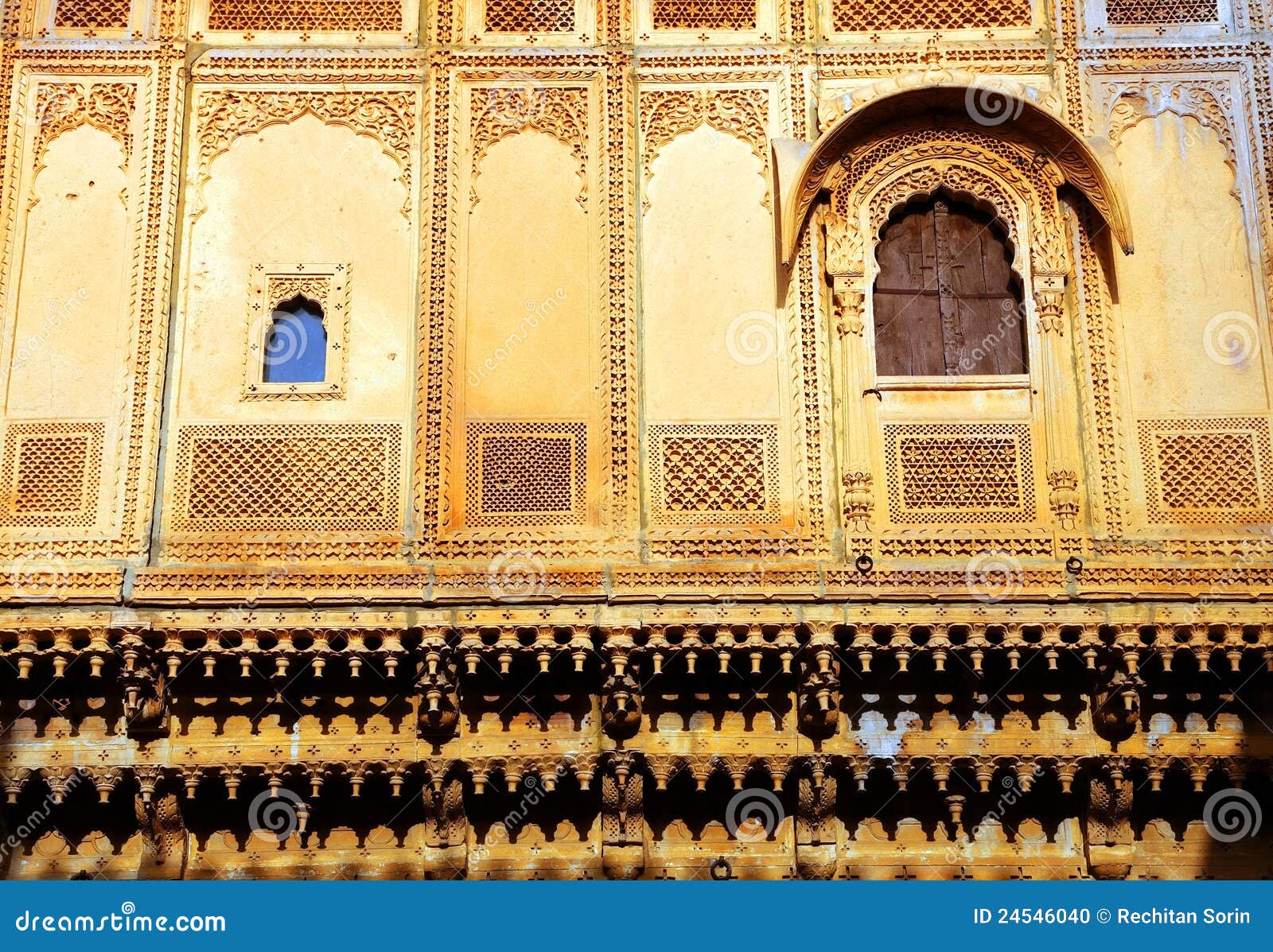 Architectural Detail of Mandir Palace Stock Photo - Image of ...
