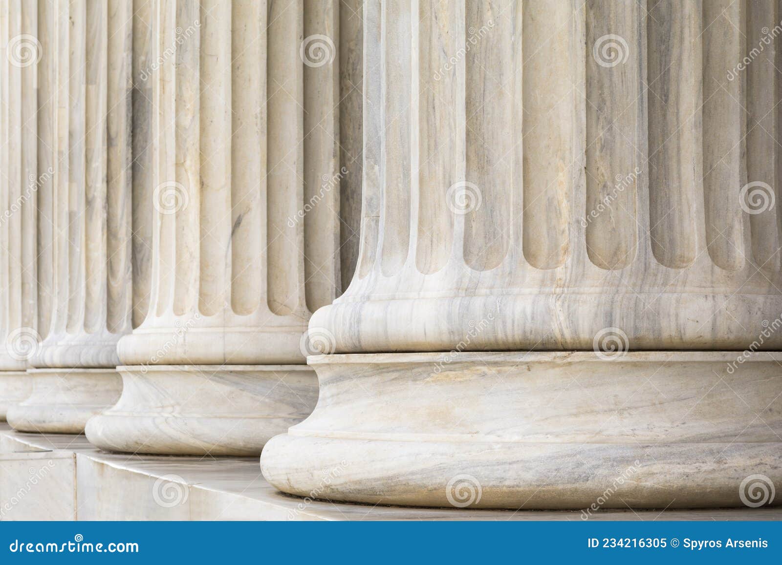 Detail Of An Ionic Column From The Erechtheion Stock Photography ...