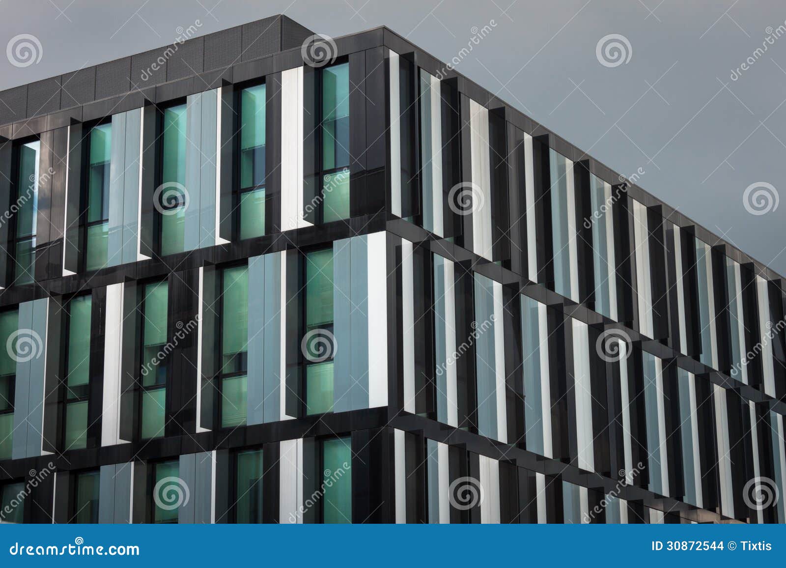 Architectural Detail of a Modern Building Stock Photo - Image of ...