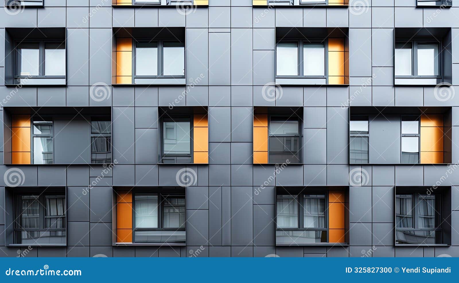 Architectural Detail of a Modern Facade with Overlapping Panels Stock ...