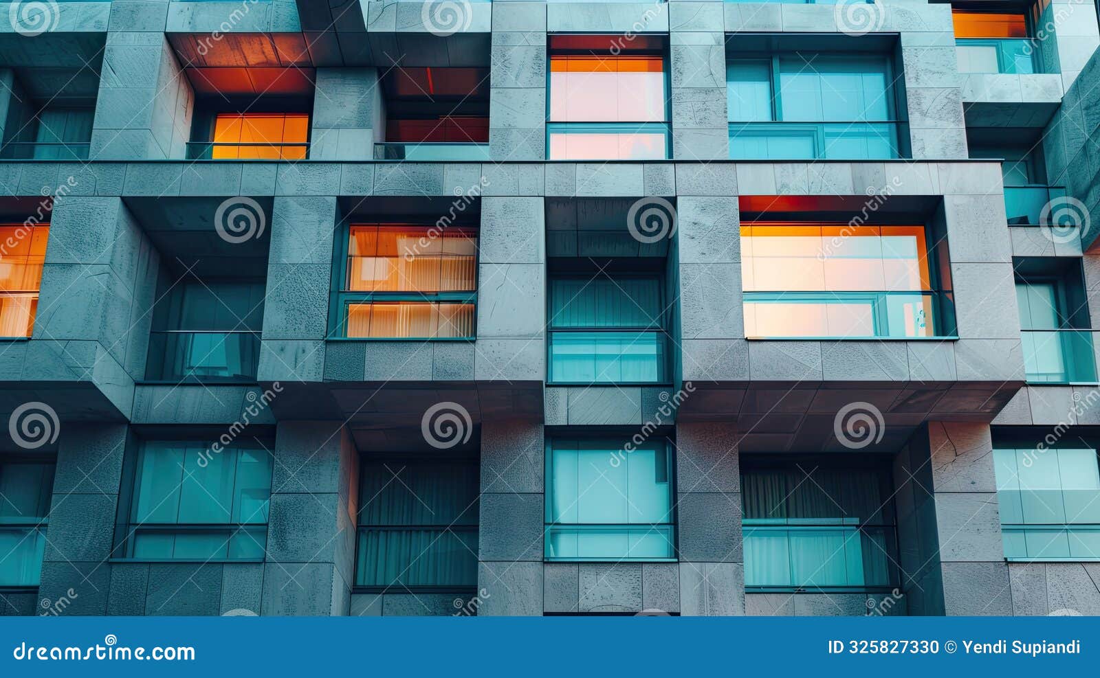 Architectural Detail of a Modern Facade with Overlapping Panels Stock ...