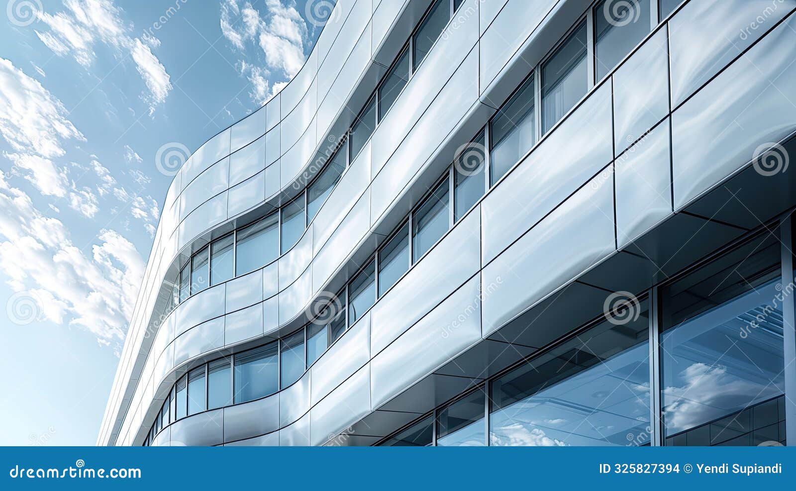 Architectural Detail of a Modern Facade with Overlapping Panels Stock ...