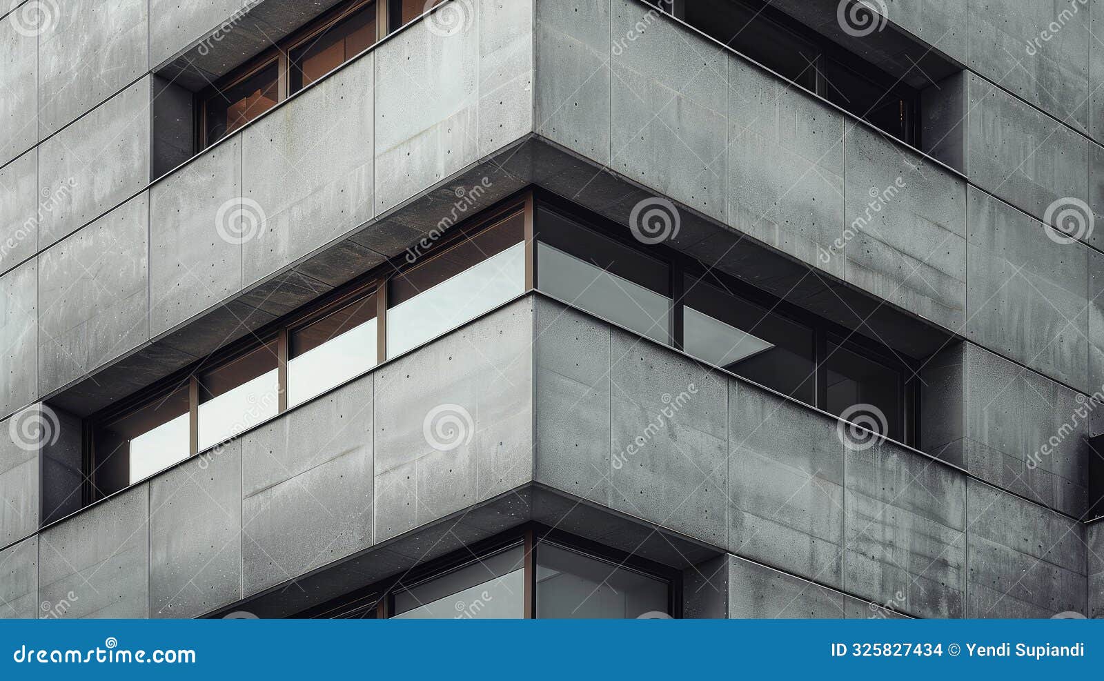 Architectural Detail of a Modern Facade with Overlapping Panels Stock ...
