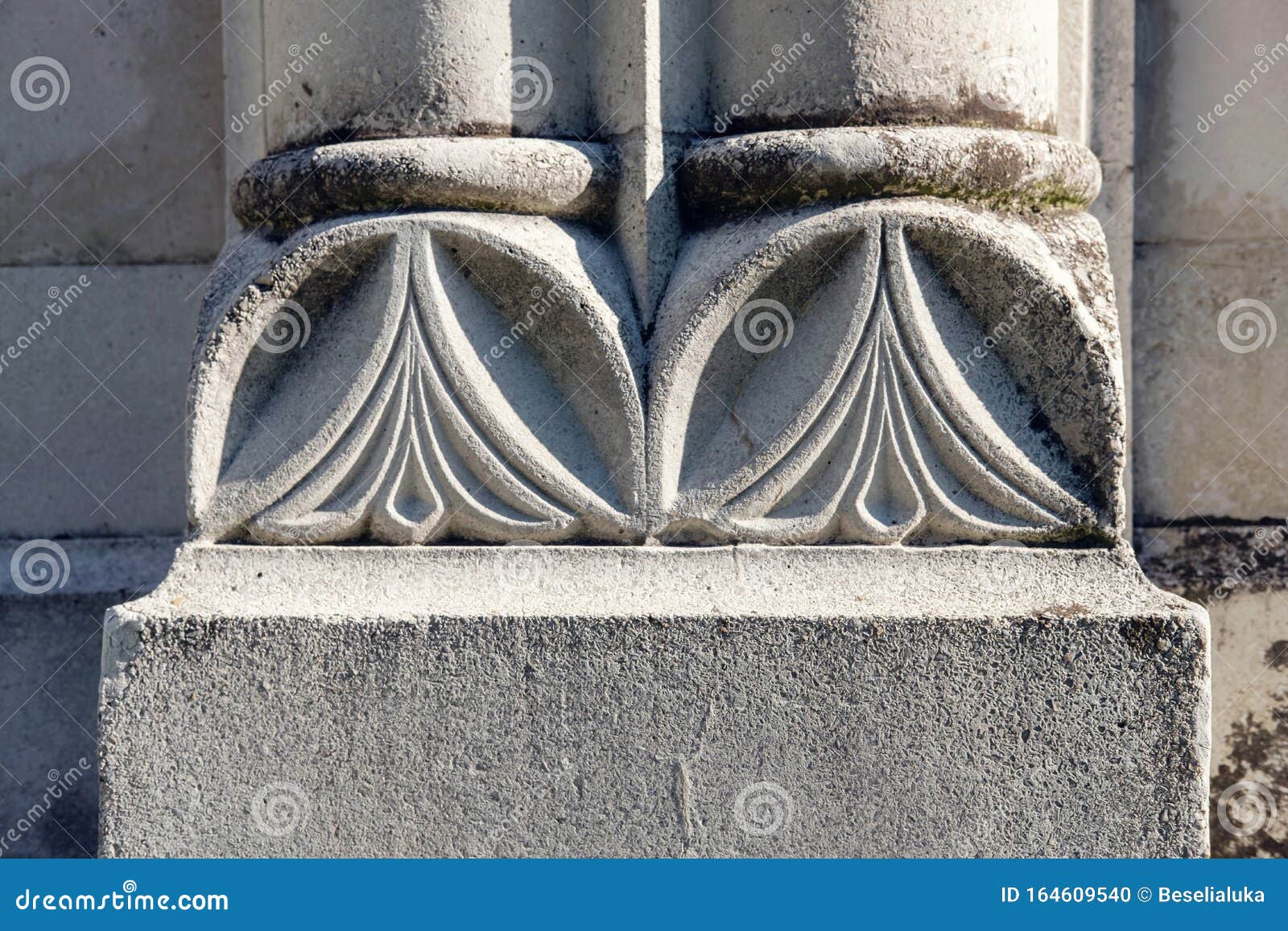 Old Stone Column Plinth or Bottom Stock Photo - Image of church, plinth ...