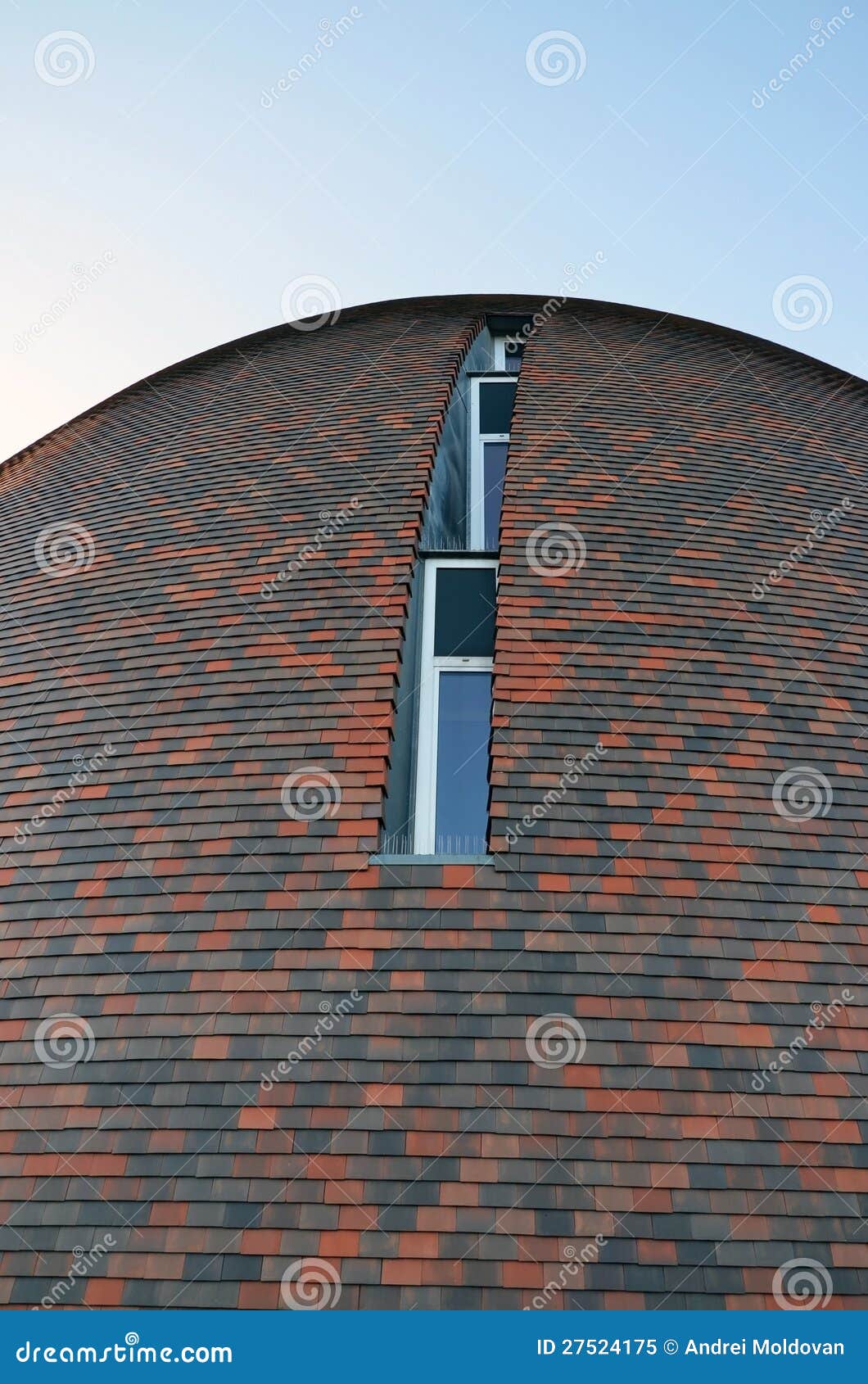 Architectural Detail Of Rounded Brick Building Stock Image - Image of ...