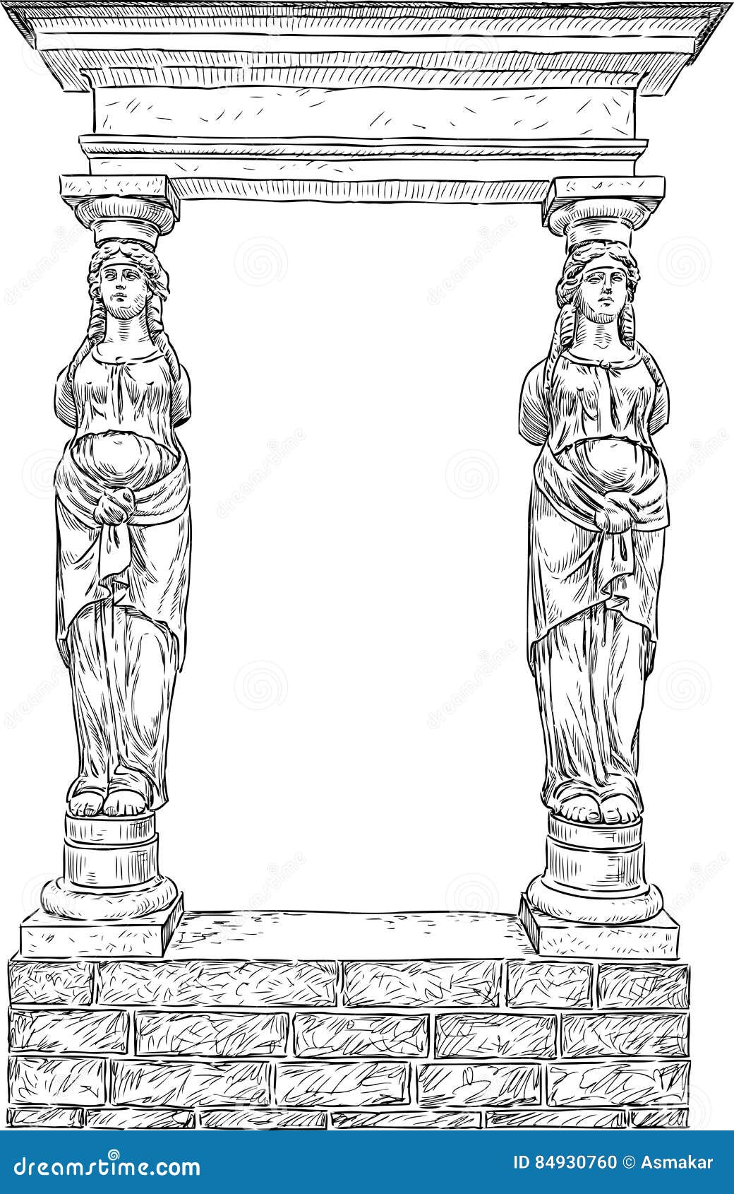 Caryatids Cartoons, Illustrations & Vector Stock Images - 14 Pictures ...