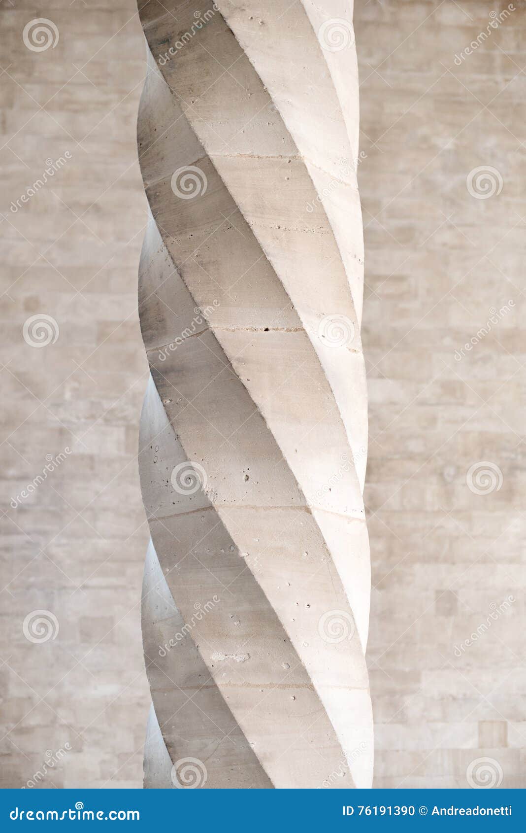 Architectural Detail of a Spiral Column Stock Photo - Image of monument ...
