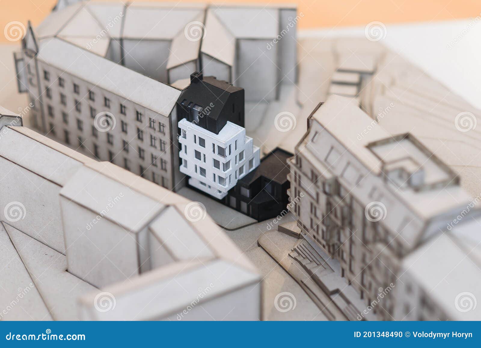 Architectural Detailed Layout of the Future Residential Quarter. Stock ...