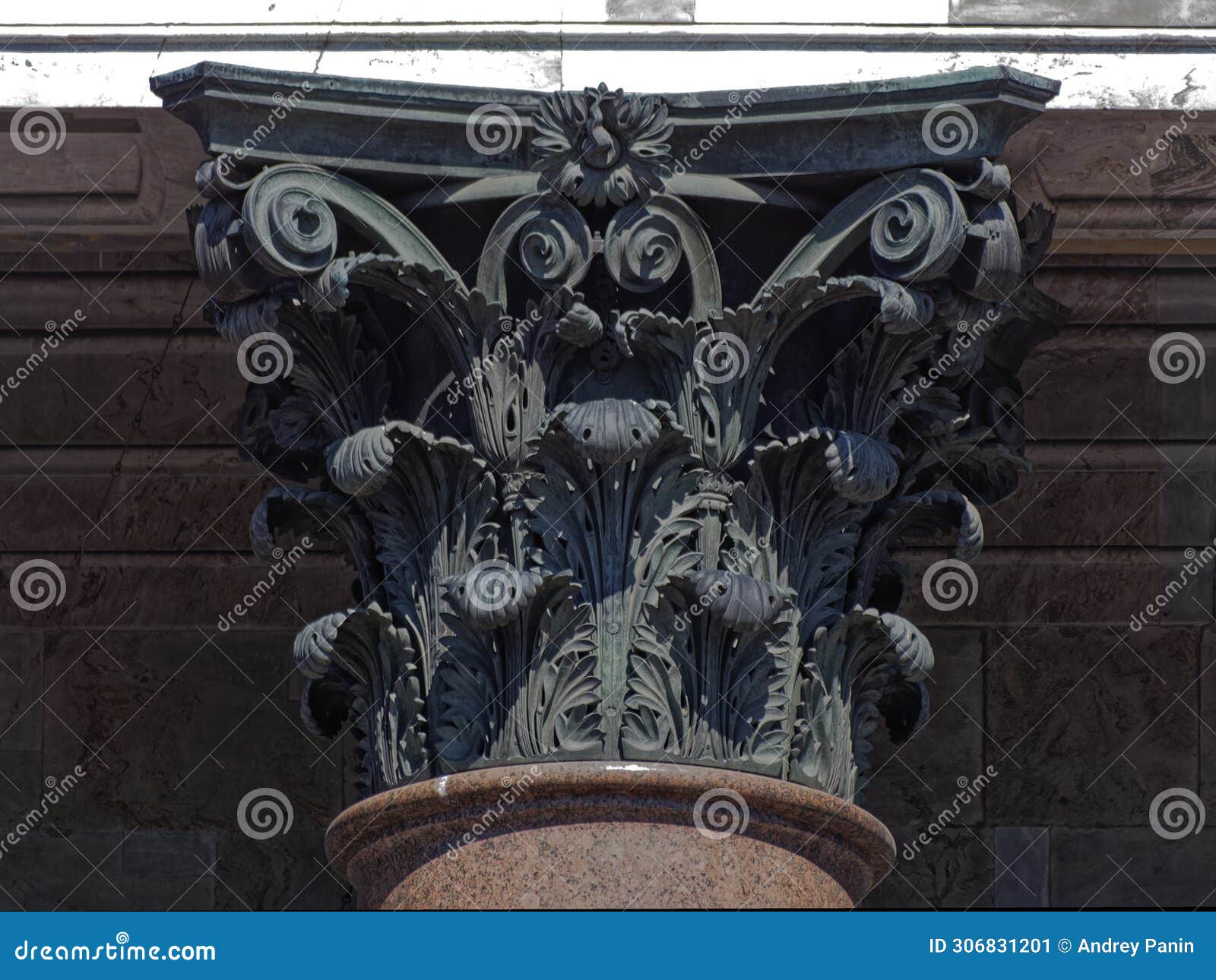 The Classical Capital of the Corinthian Order. Stock Image - Image of ...