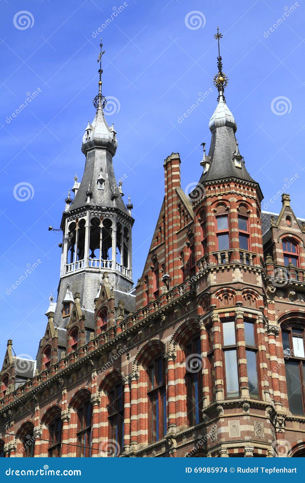 Architectural Details of Houses in Amsterdam Stock Photo - Image of ...