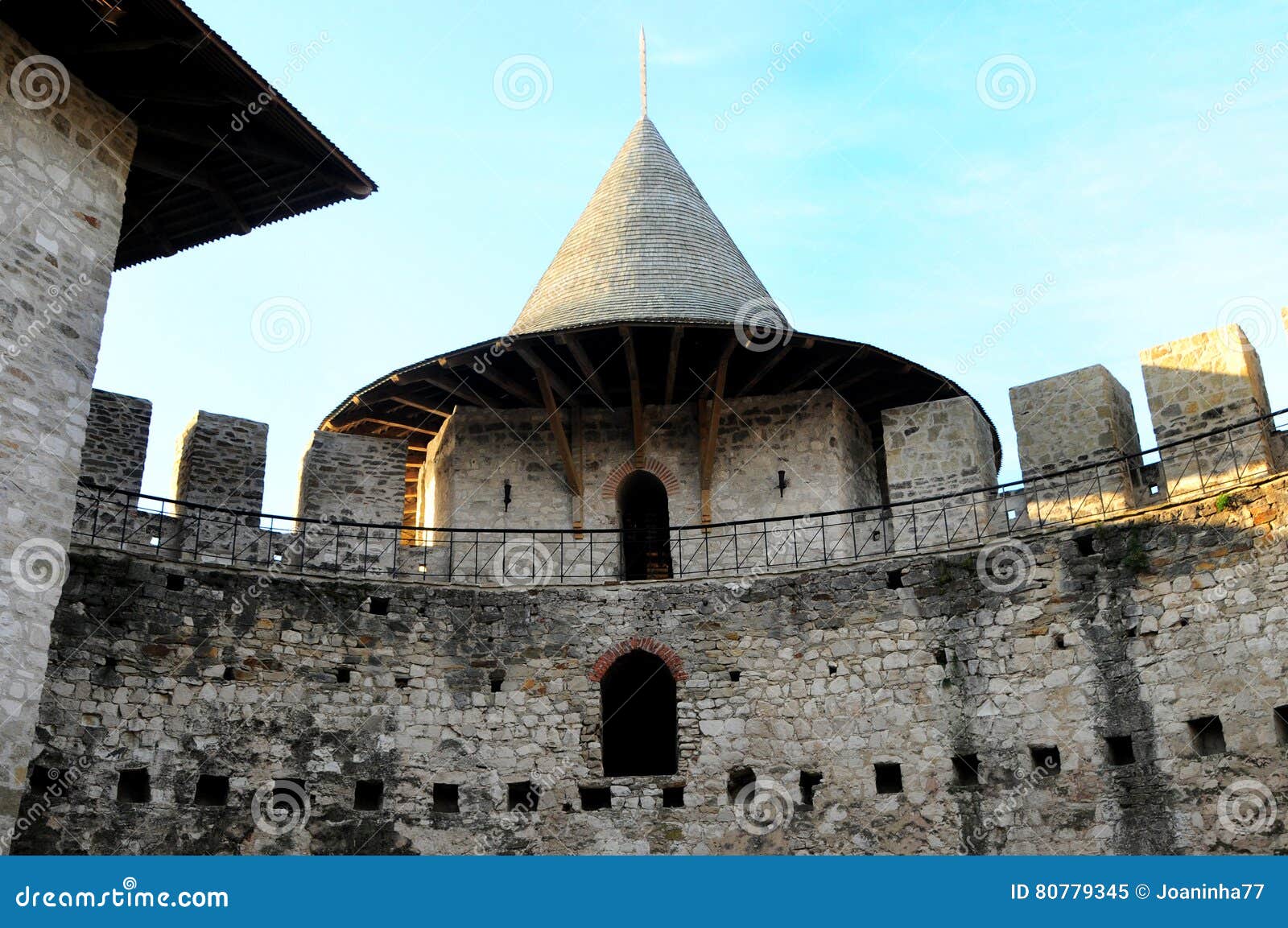 Architectural Details of Medieval Fort in Soroca, of Moldova. Stock ...